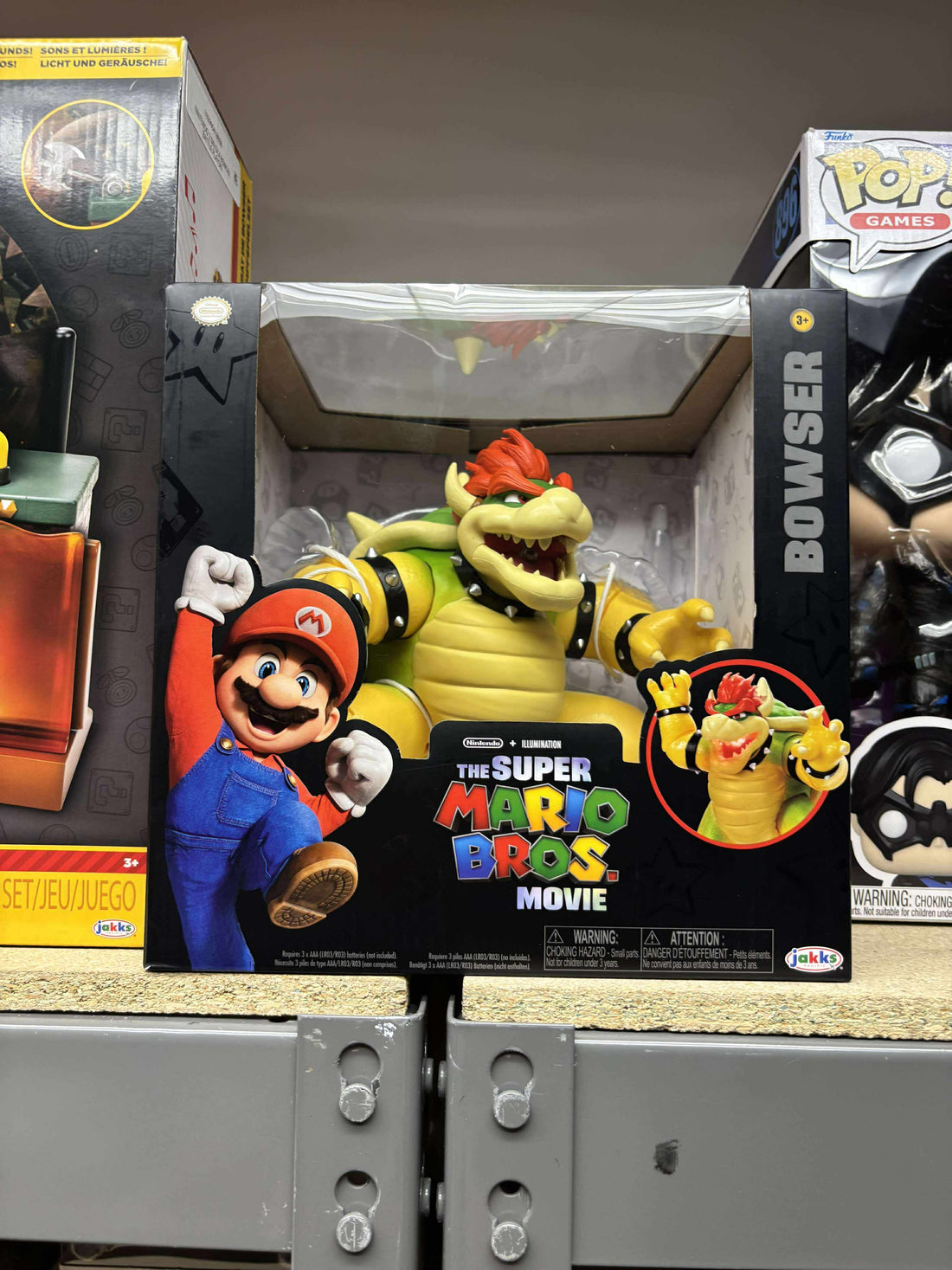THE SUPER MARIO BROS. MOVIE 7-Inch Feature Bowser Action Figure – 313 ...